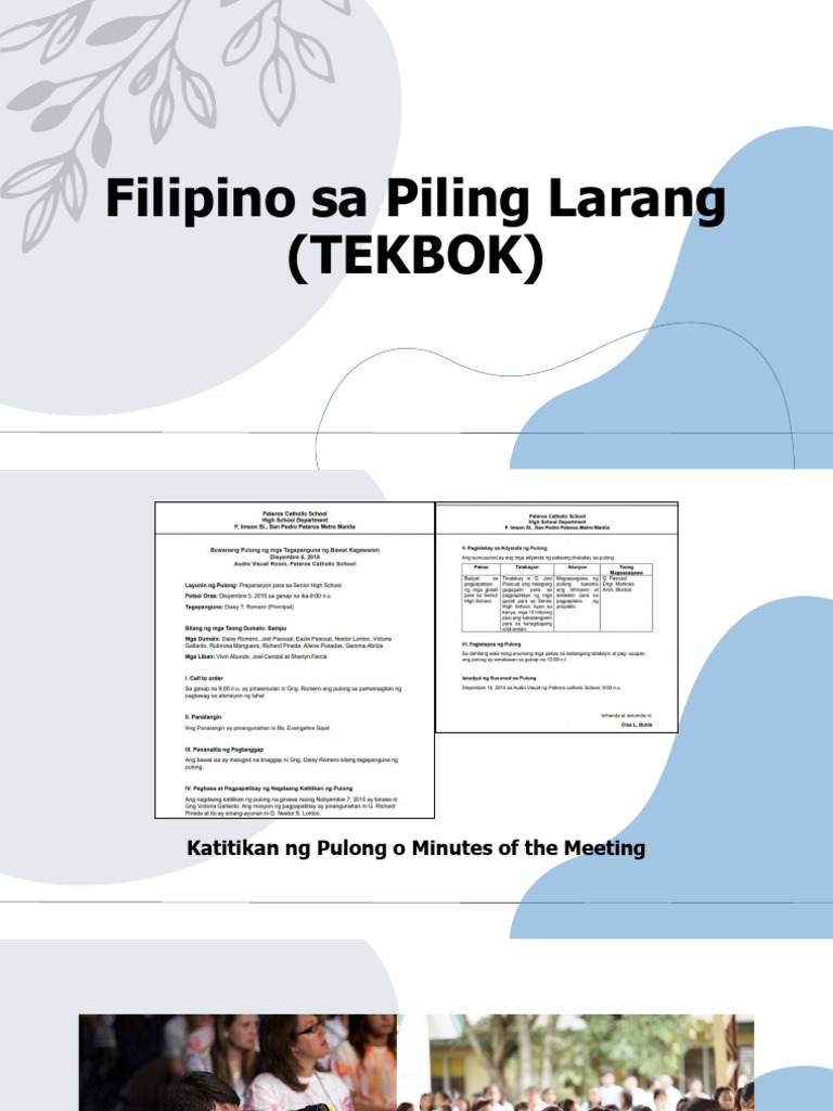 ARALIN 8. Dokumentasyon Sa Paggawa NG Isang Bagay o Produkto | PDF
