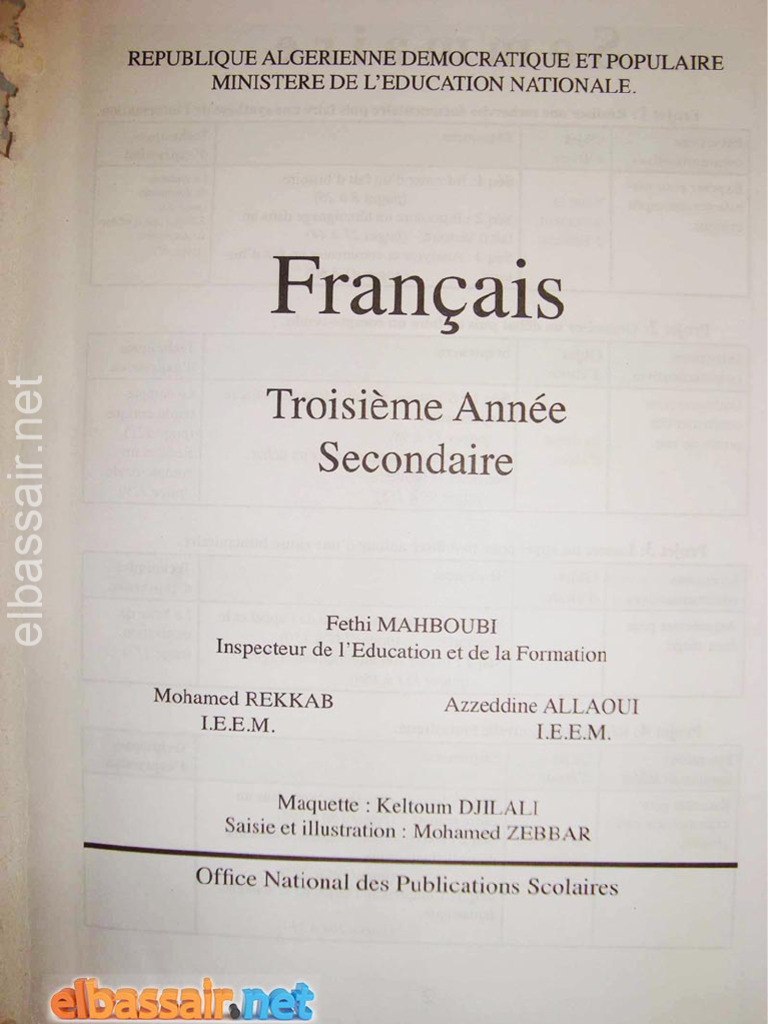 Francais 3as | PDF