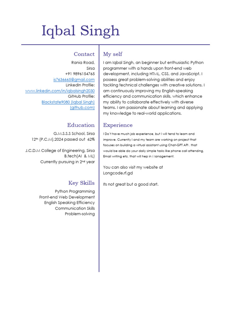 Beginner Python Programmer Profile | PDF