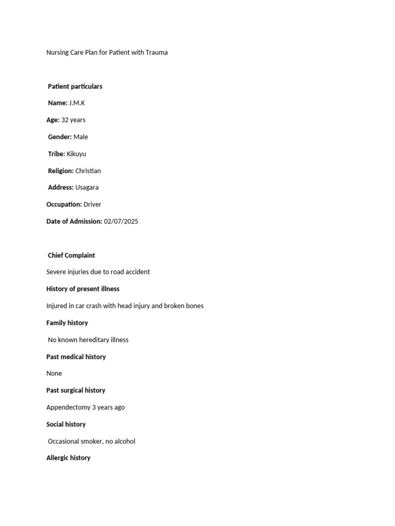 Nursing Care Plan Assgn ® | PDF | Breathing | Respiratory Tract