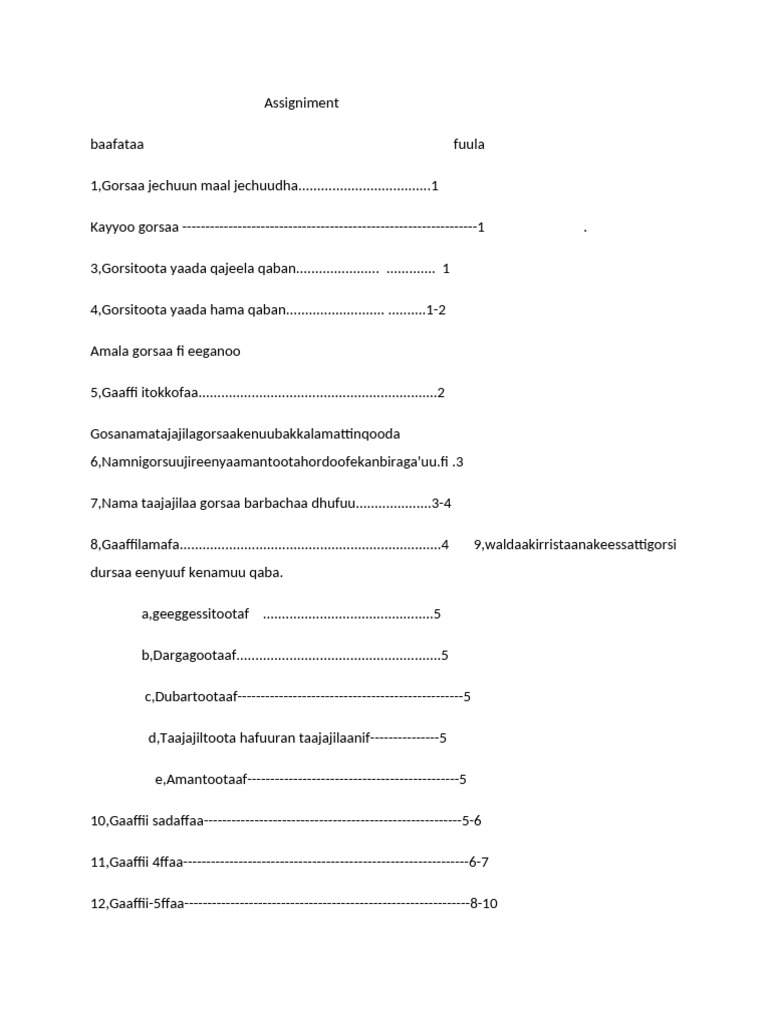 Assignment Ayyaana TG | PDF