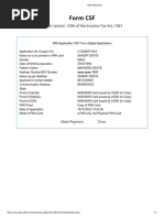 PAN Card Application Form CSF | PDF
