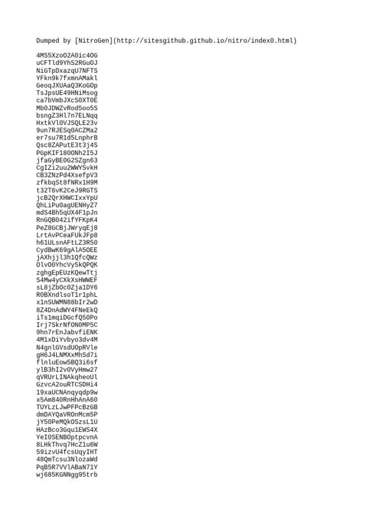 1306 Unchecked Nitro Codes | PDF