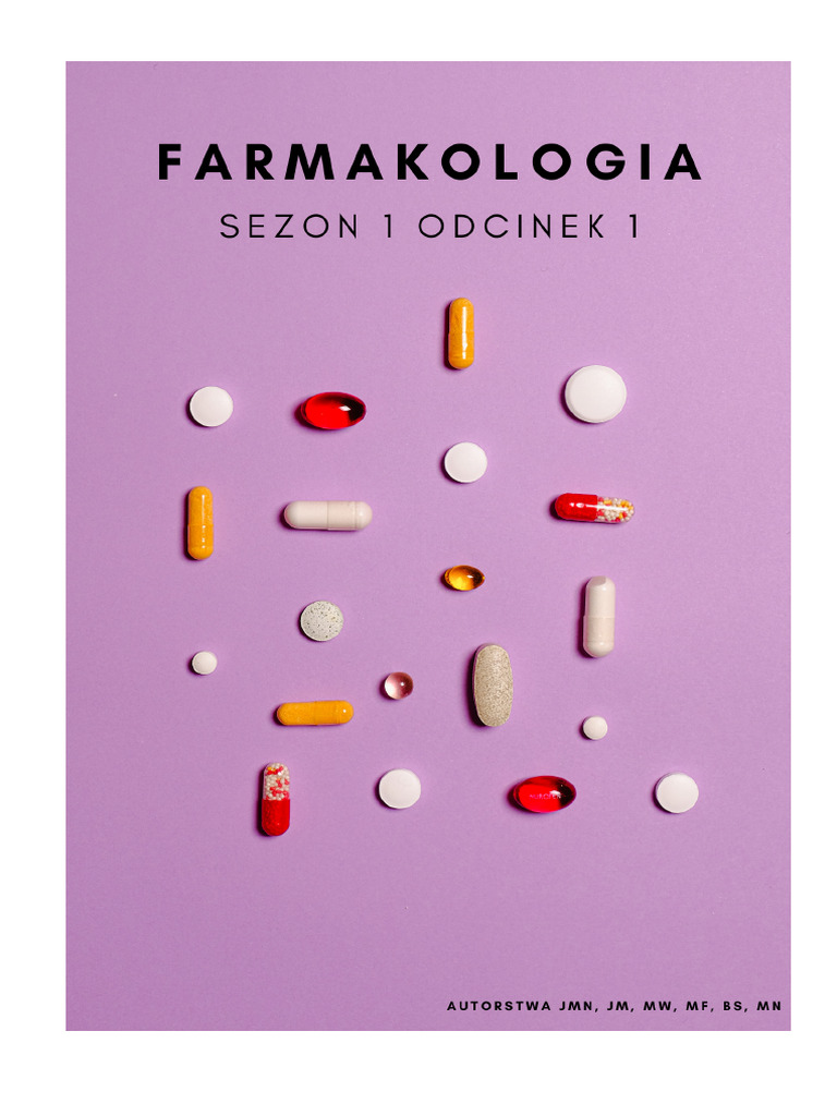 Farmakologia Kolokwium 1 | PDF