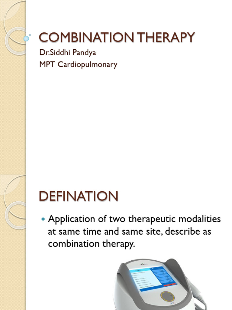 Combination Therapy in Physiotherapy | PDF | Myofascial Trigger Point ...
