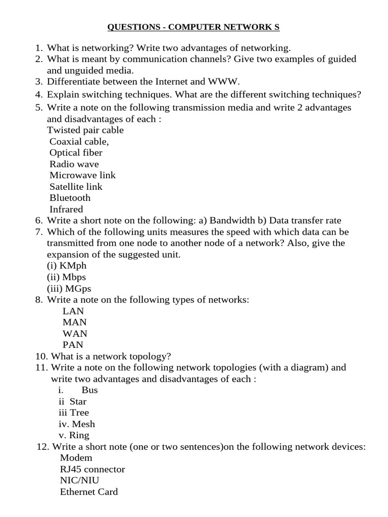 CSK W Communication Questions | PDF | Computer Network | World Wide Web