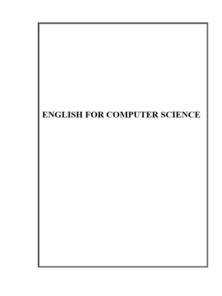 English for Computer Science Overview | PDF | Computer Terminal ...