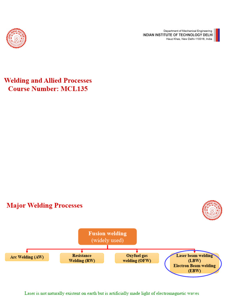 Major Laser Welding Processes Overview | PDF | Laser | Laser Diode