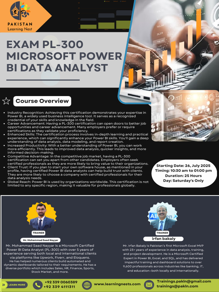 Power BI Data Analyst PL-300 Course | PDF | Data | Data Analysis