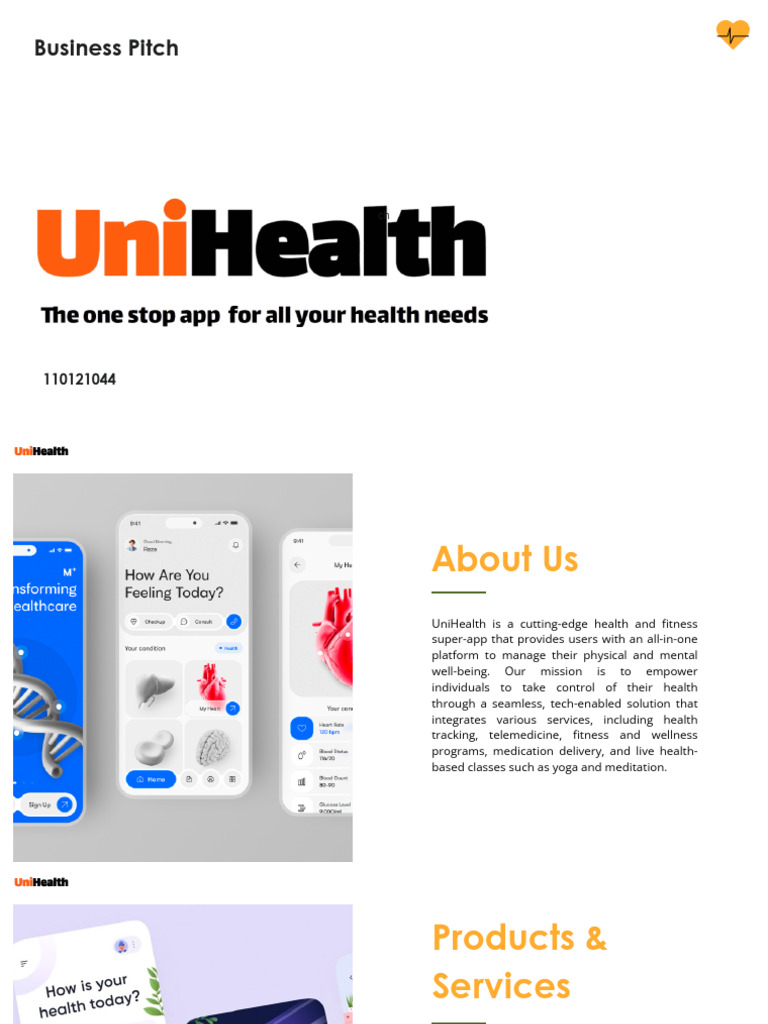 UniHealth: All-in-One Health Super-App | PDF
