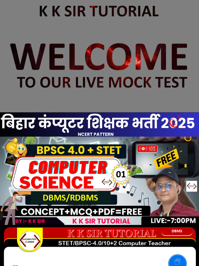 BPSC Dbms Class-03 | PDF | Databases | Computing