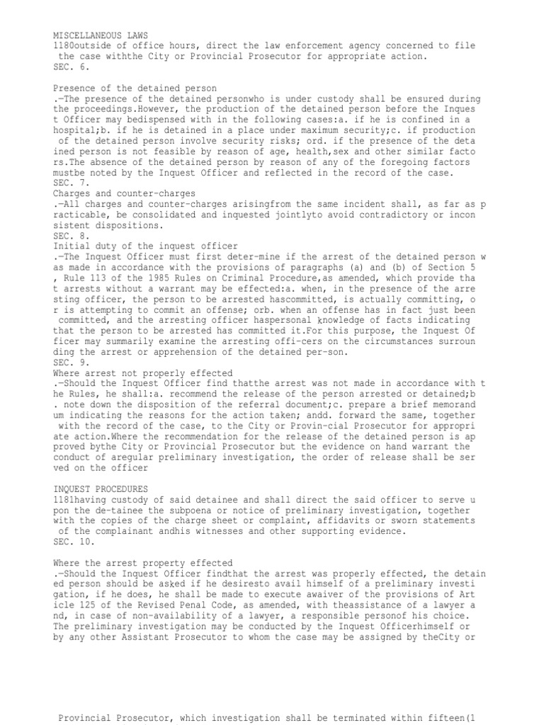 Inquest | PDF | Arrest | Criminal Procedure In South Africa