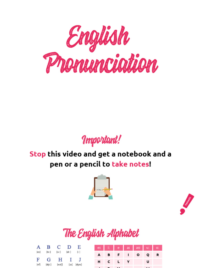 English Pronunciation Guide and Tips | PDF | Linguistics | Phonetics