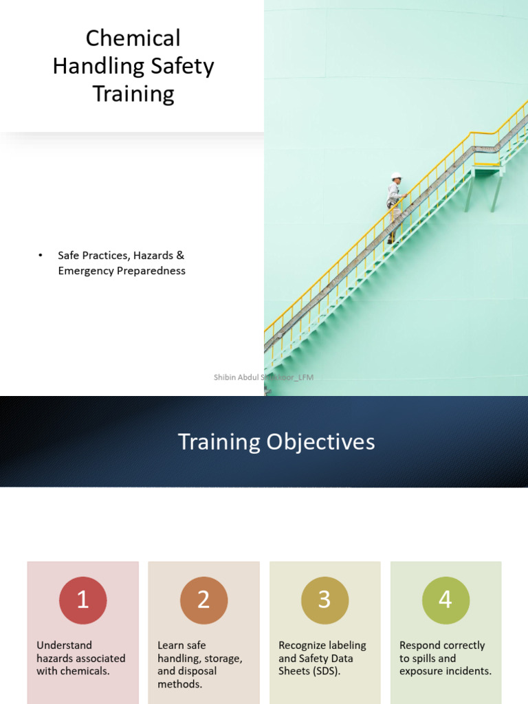 Chemical Handling Safety Training Shibin | PDF | Personal Protective ...
