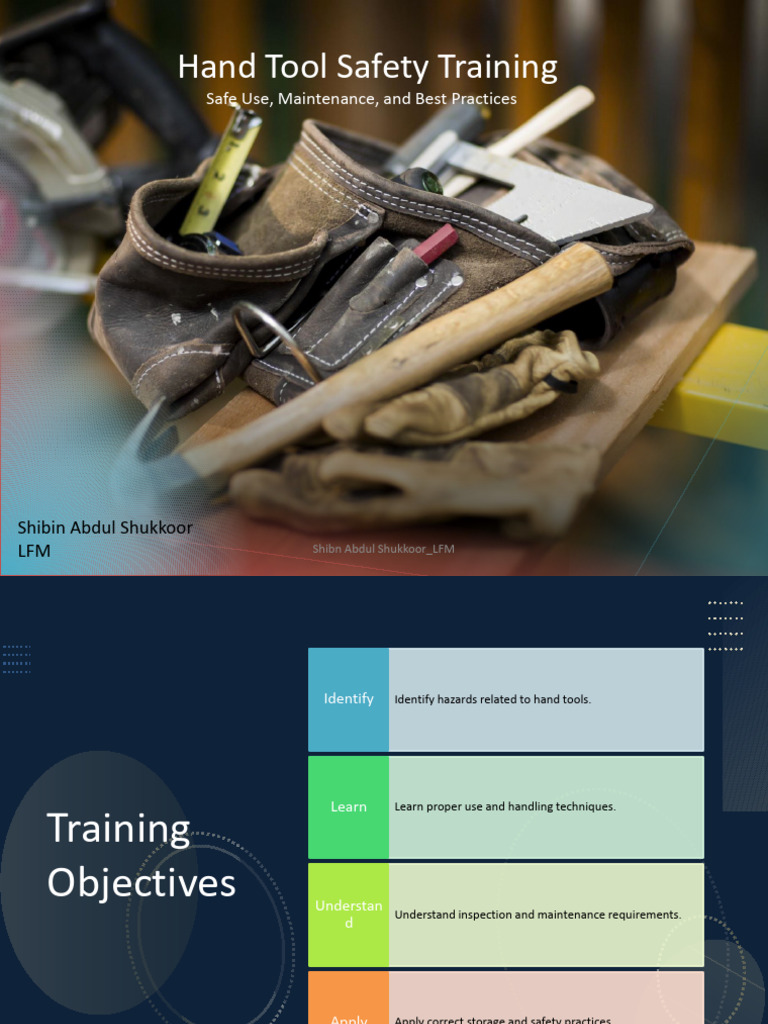 Hand Tool Safety Training | PDF | Personal Protective Equipment | Safety