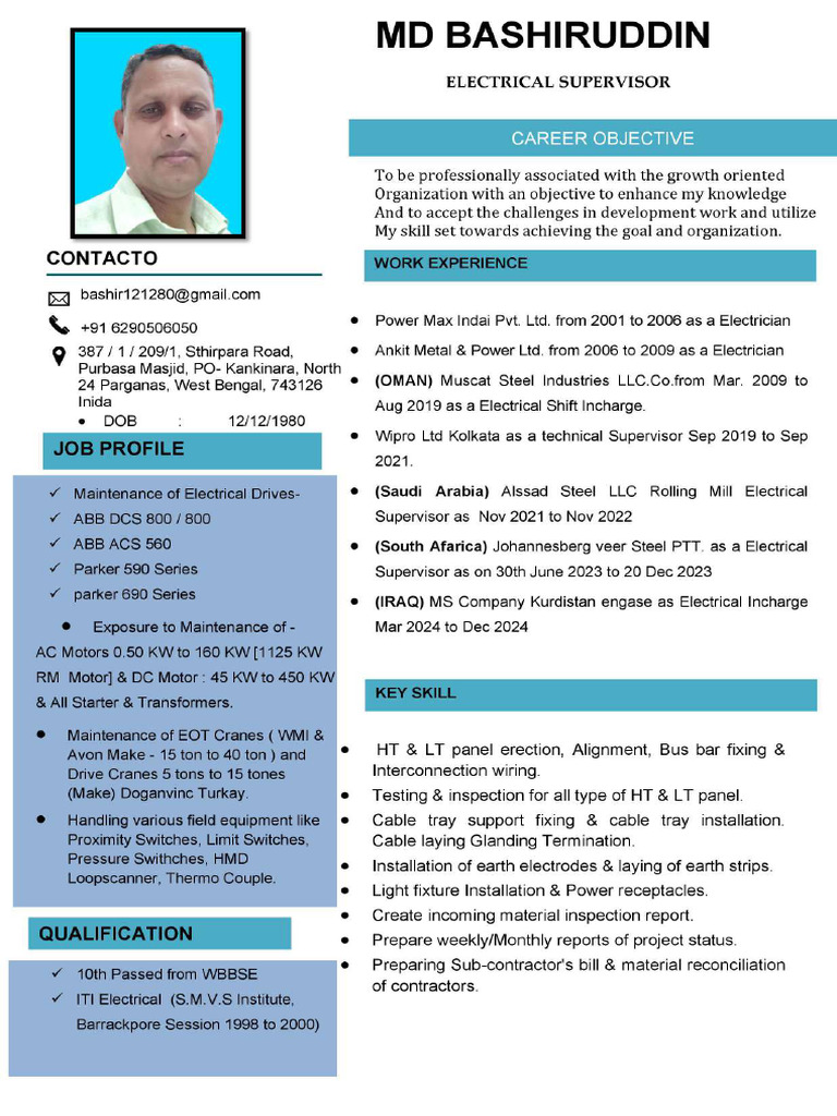 Supervisor CV | PDF