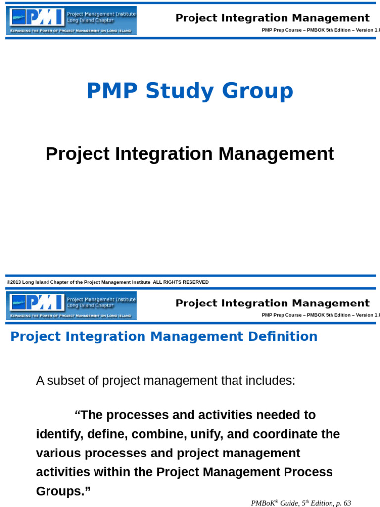 Session 04 Project Integration Management Pdf Project Management
