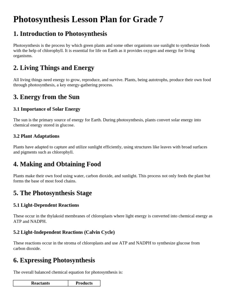 Photosynthesis | PDF