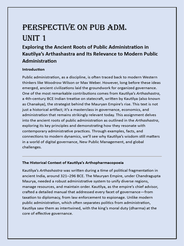 Perspective On Pub Adm | PDF | Public Administration | Governance