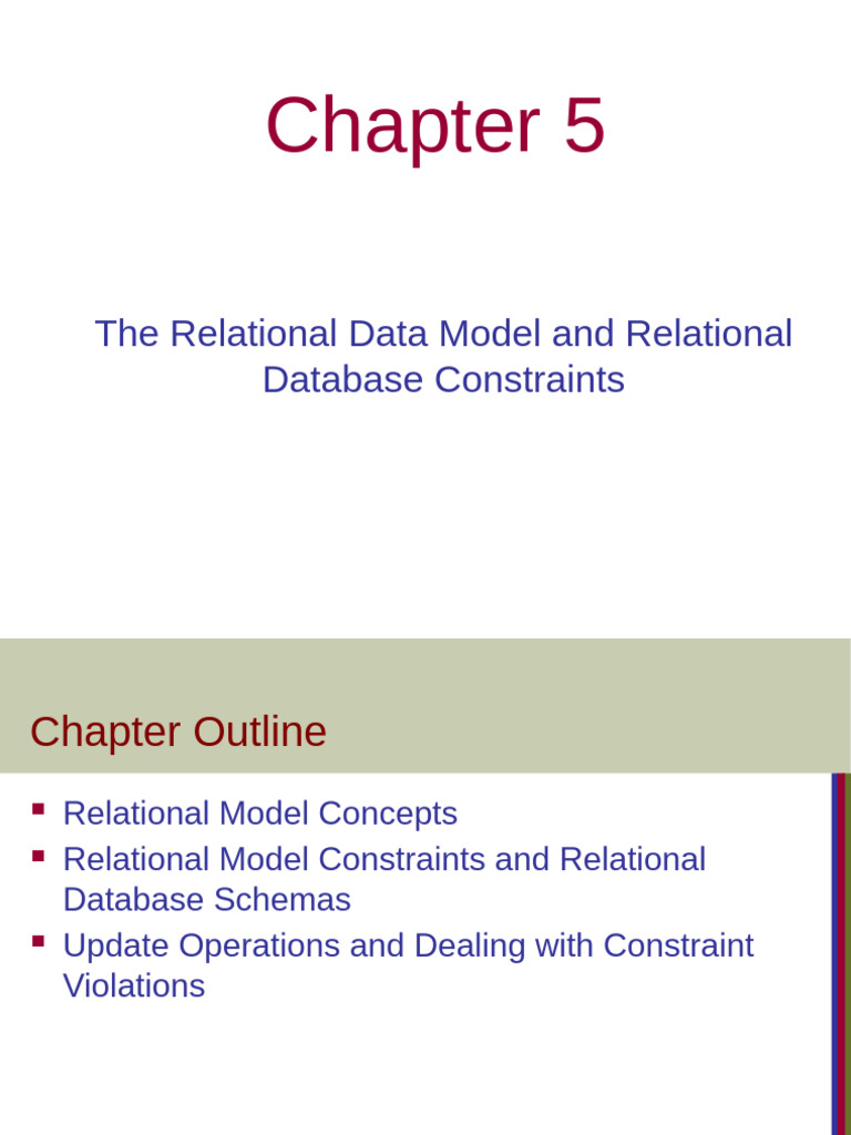 Chapter_5_The_Relational_Data_Model_and_Relational_Database_Constraints | PDF | Relational Model ...