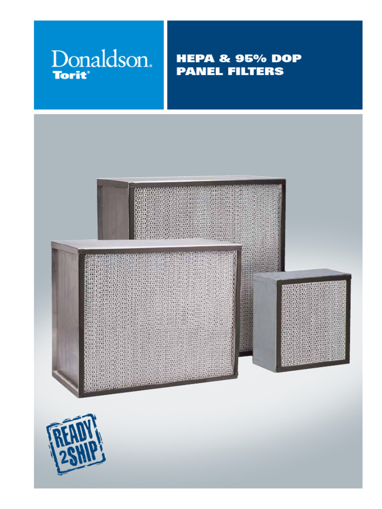 HEPA & 95% DOP Panel Filters Overview | PDF | Mechanical Engineering ...