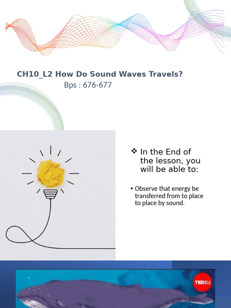 CH10 - L2 How Do Sound Waves Travels | PDF