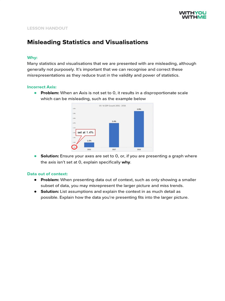 Handout Misleading Statistics | PDF