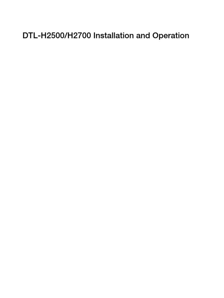 DTLH 2500 | PDF | Office Equipment | Computer Science
