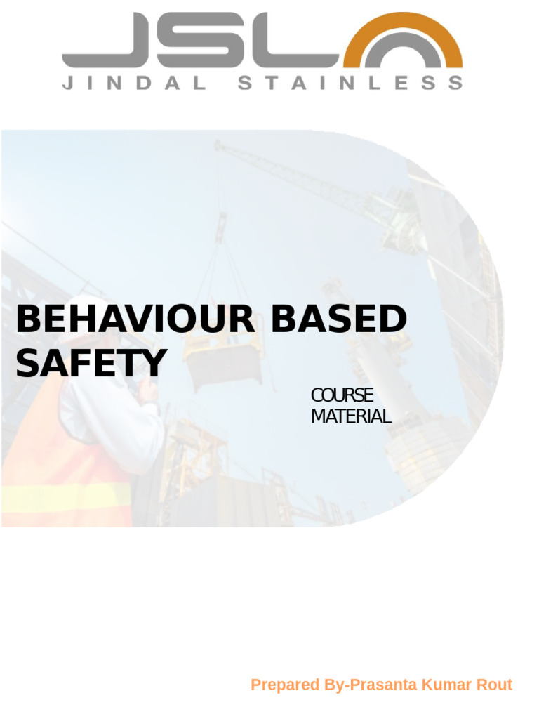 Behaviour Based Safety Course Overview | PDF | Occupational Safety And ...