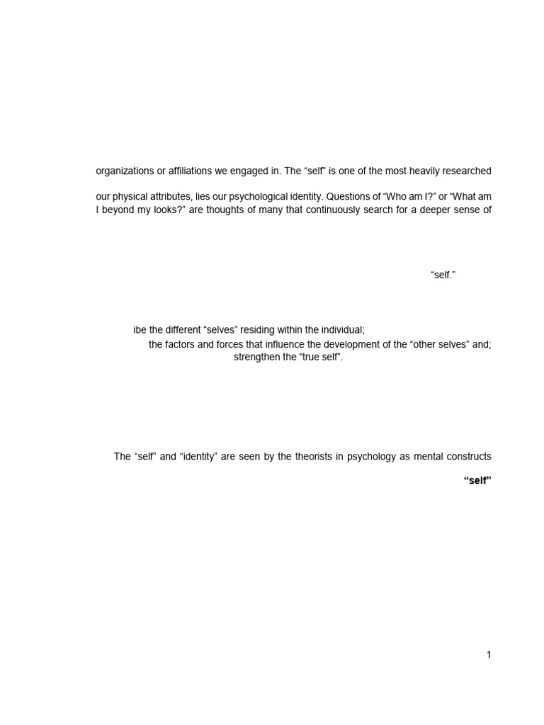 GEC 1 Understanding the Self Lesson 3 | PDF | Self | Self Efficacy