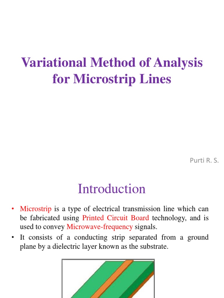Variational Method of Analysis For Micro Strip Lines | PDF | Green's ...