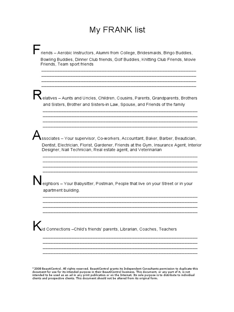 Frank List | PDF | Sports & Recreation | Games & Activities