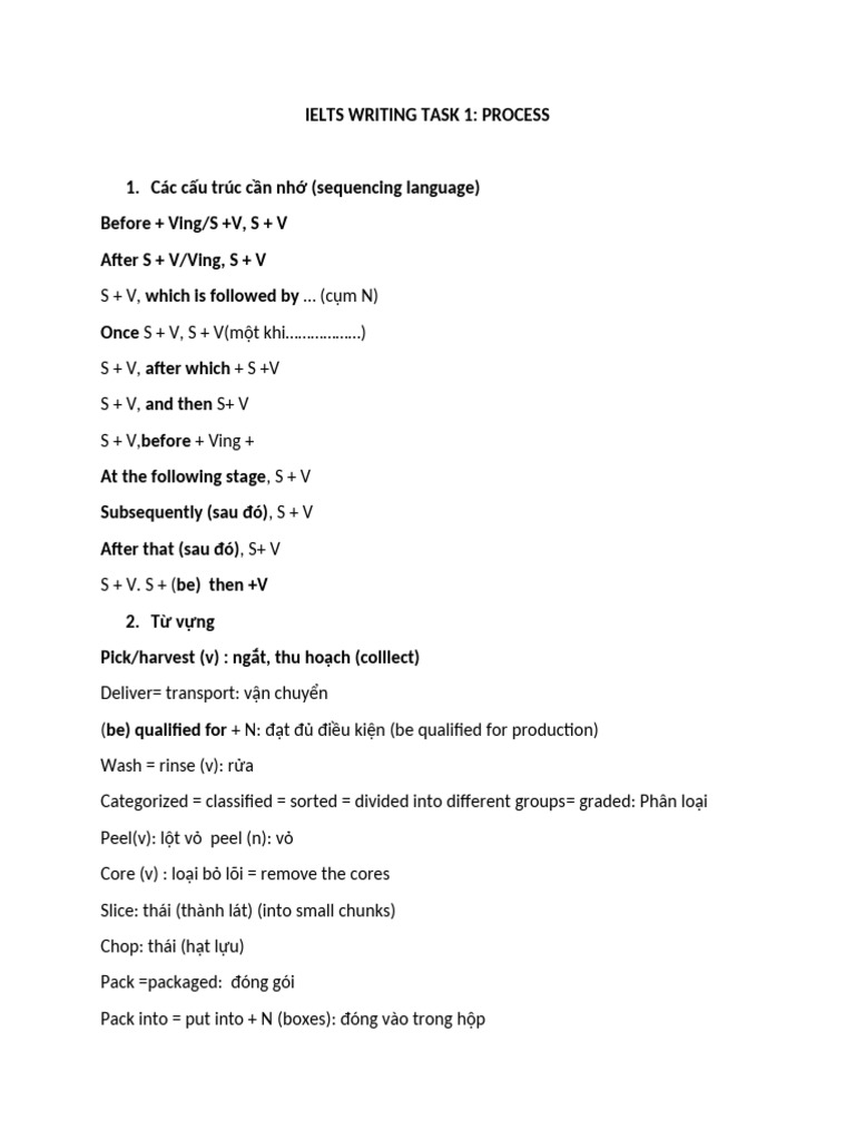 Ielts Writing Task 1 (Process) | PDF | Gases | Transparent Materials