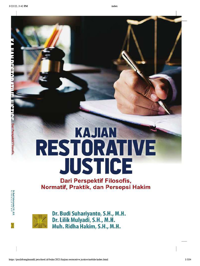 Restorative Justice Study 2021 | PDF