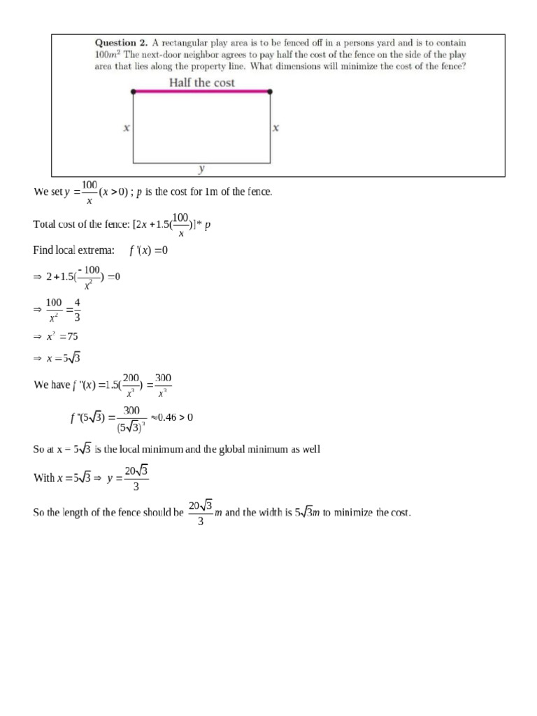 Calculus Project | PDF