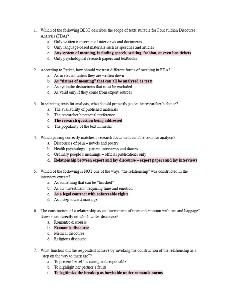Foucauldian Discourse Analysis Explained | PDF | Discourse | Michel ...