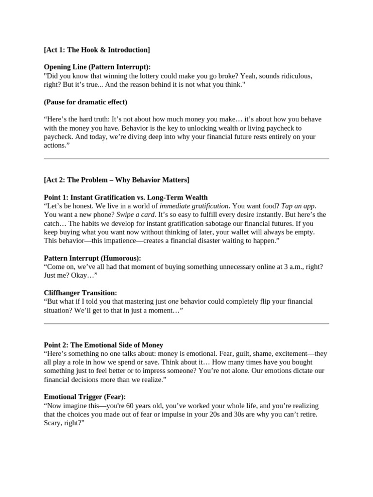 Script 1 | PDF | Mindset | Psychology