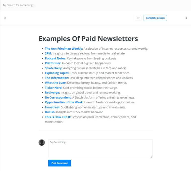 Examples of Paid Newsletters | PDF