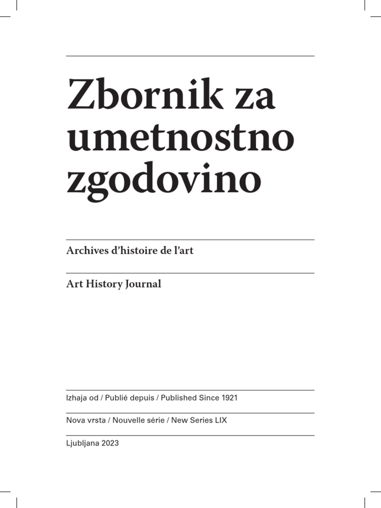 Art History Journal 2023: Volume LIX | PDF
