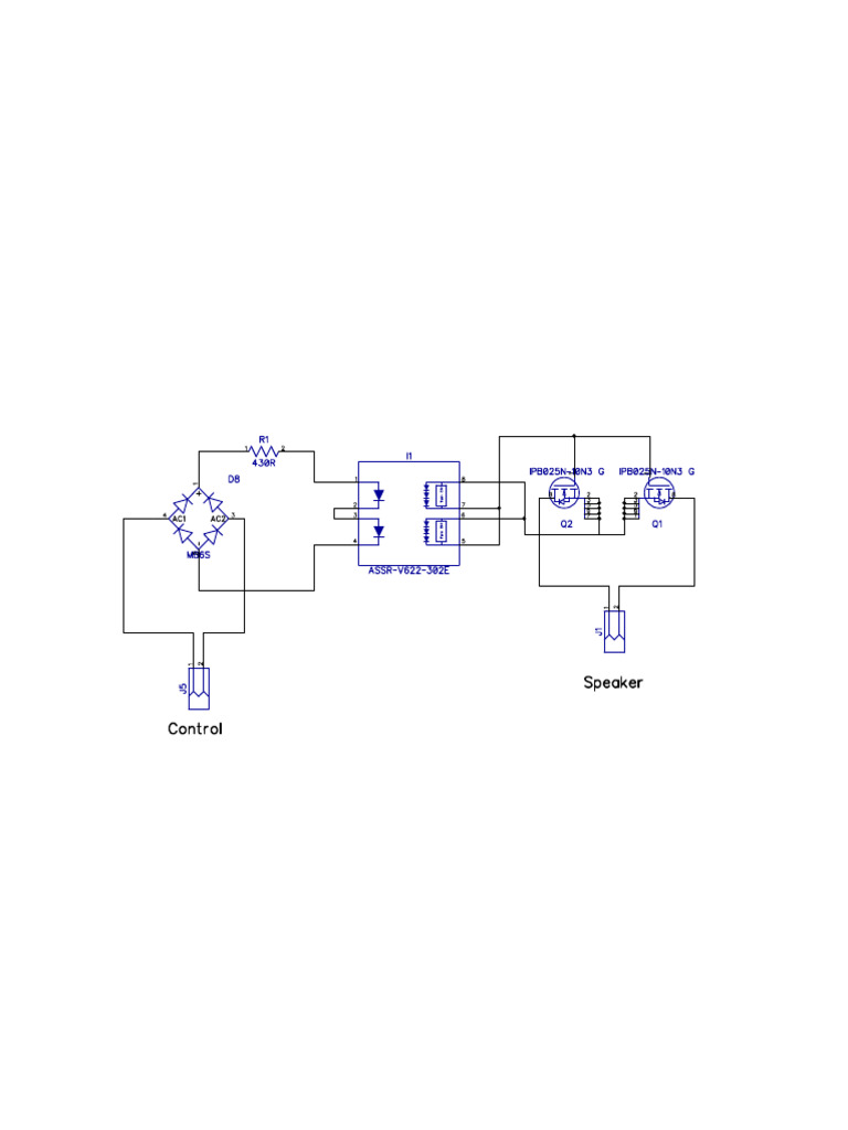 DipTrace Schematic - MosfetRelay - DCH | PDF