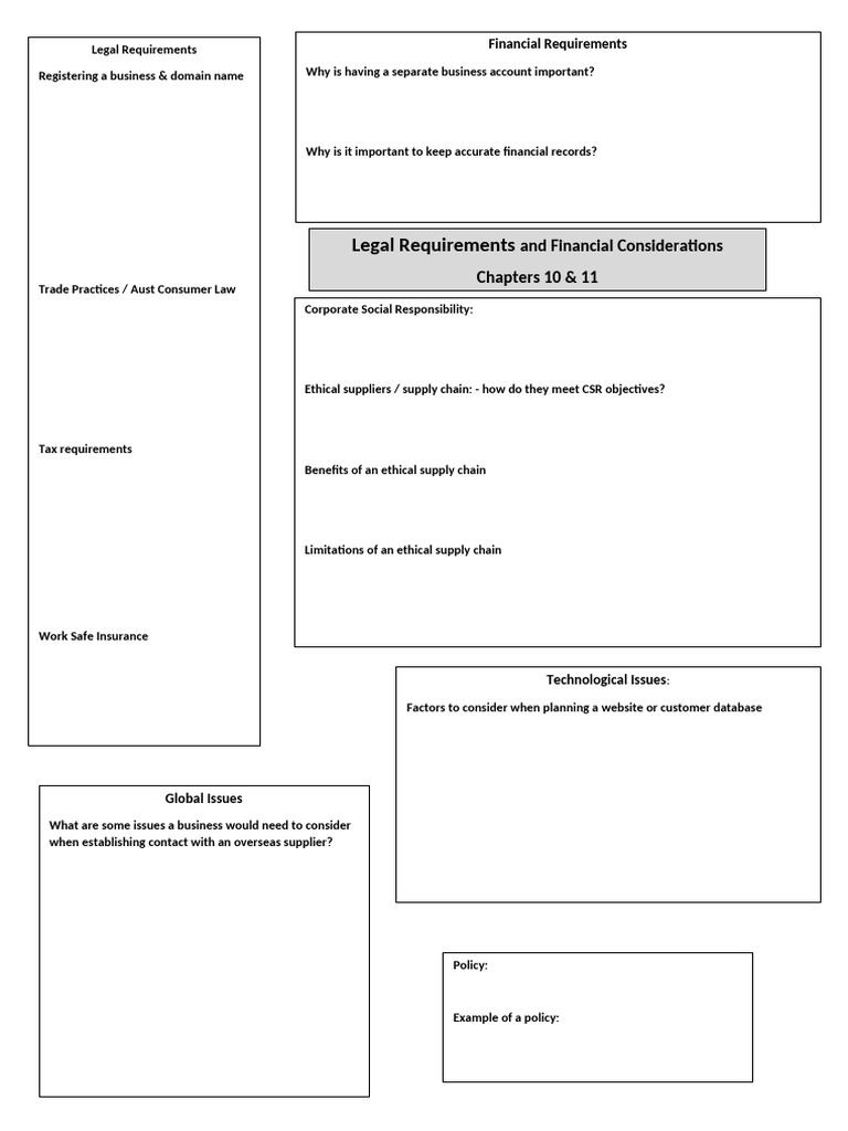 AOS 1 Flow Chart Legal Requirements | PDF
