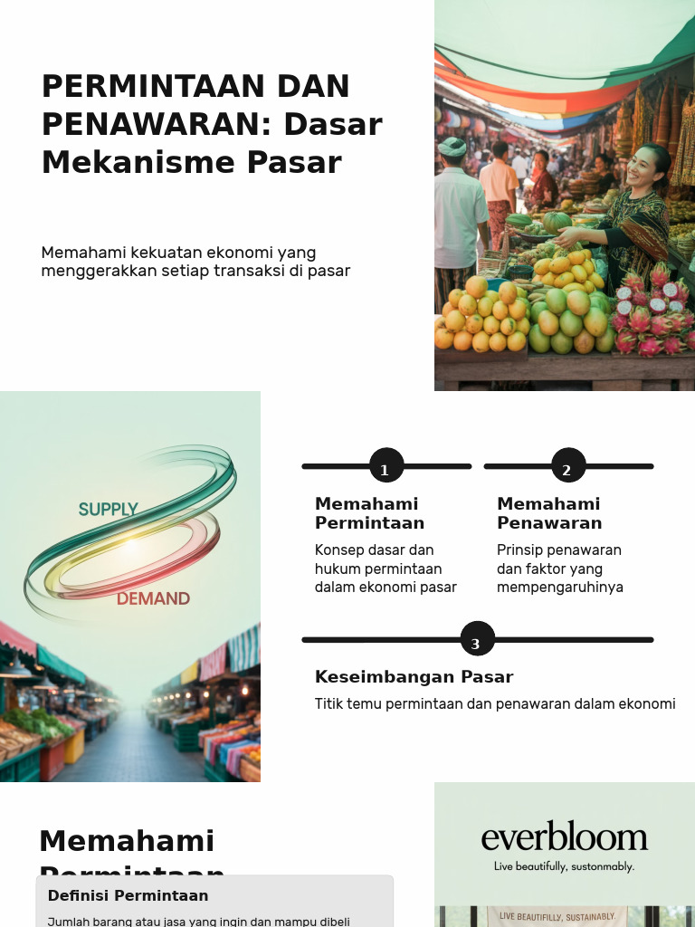 2 Permintaan Dan Penawaran Dasar Mekanisme Pasar 1 | PDF
