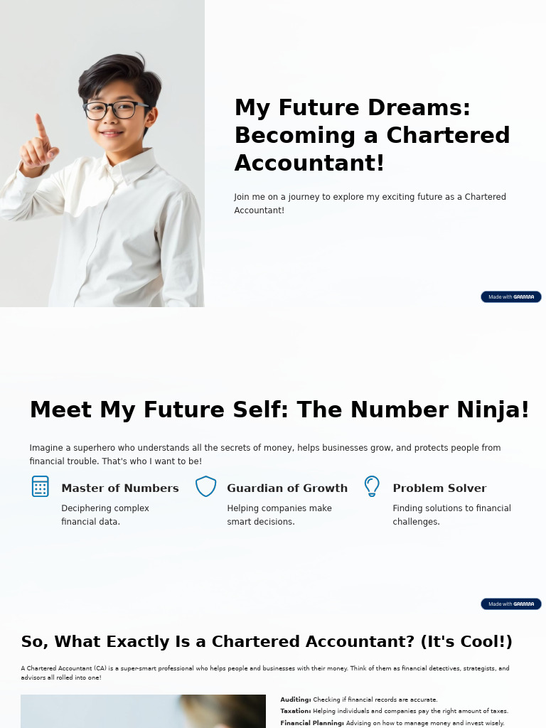 My Future Dreams Becoming A Chartered Accountant | PDF | Cognition