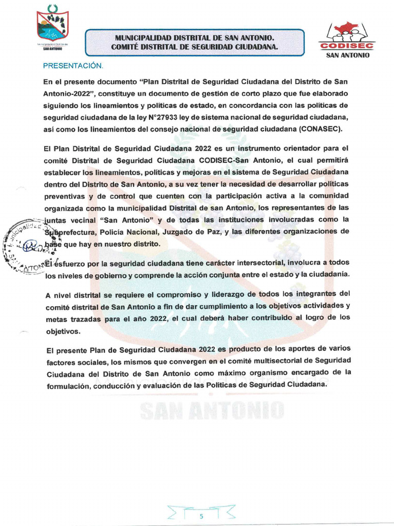 Plan Del Codisec 2022.PDF - pdf-5 | PDF