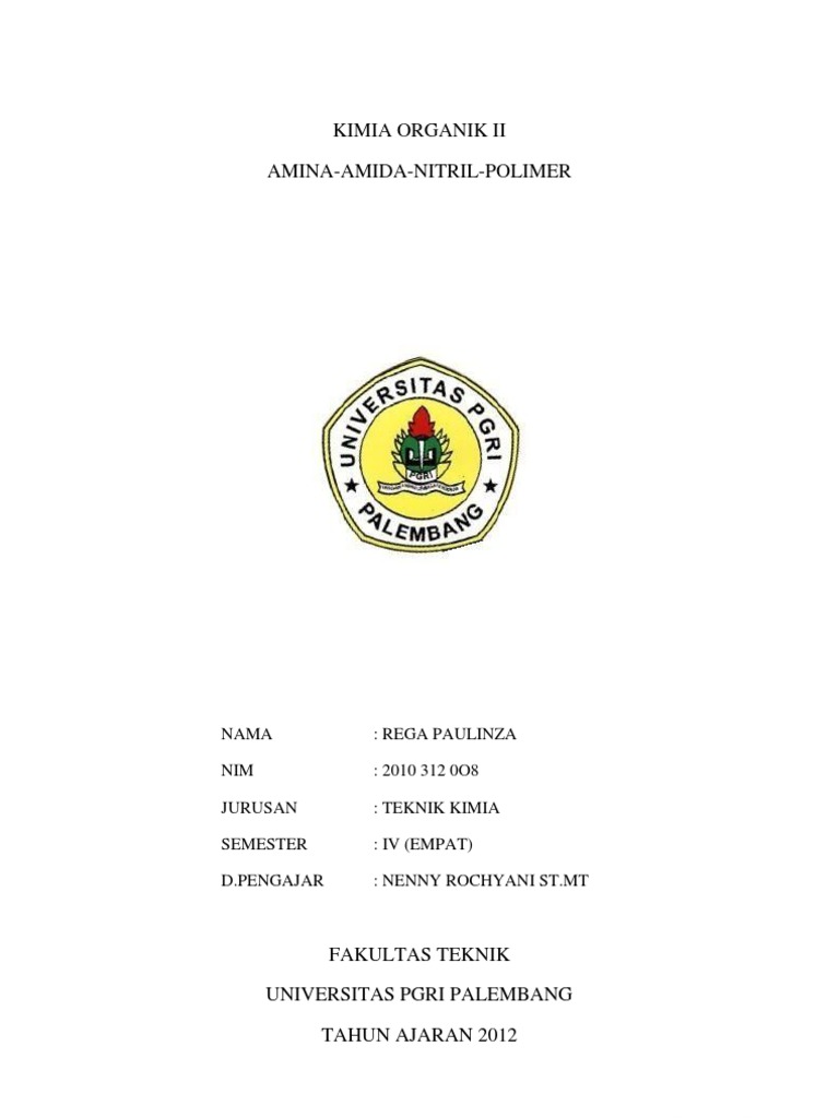 Amina, Amida, Nitril, dan Polimer Kimia | PDF