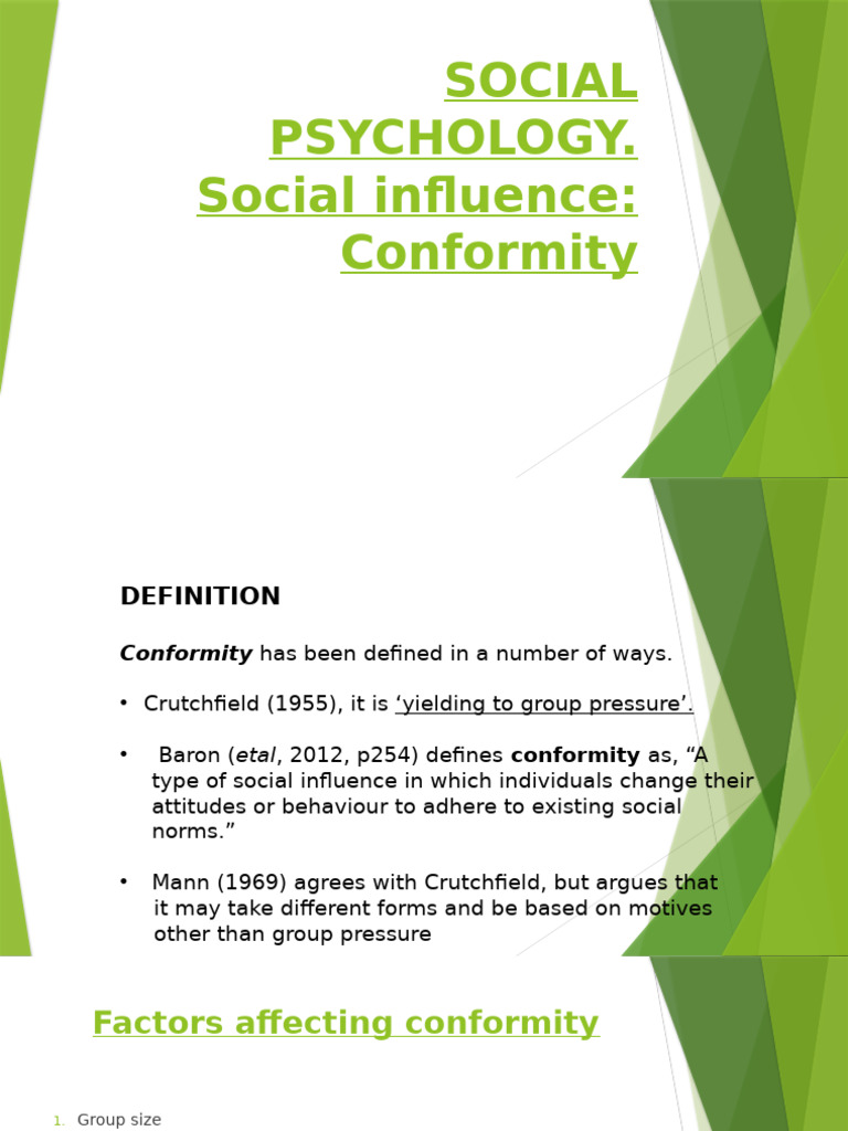 Understanding Conformity in Social Psychology | PDF | Conformity ...