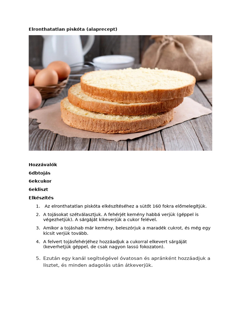 Piskóta | PDF