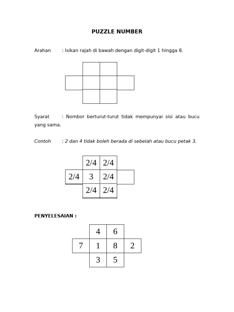 Puzzle Number | PDF