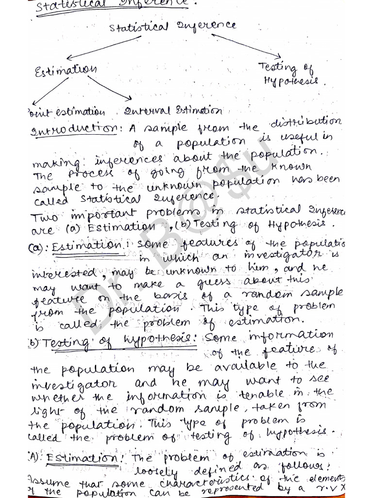 Statistical Inference Introduction Pdf