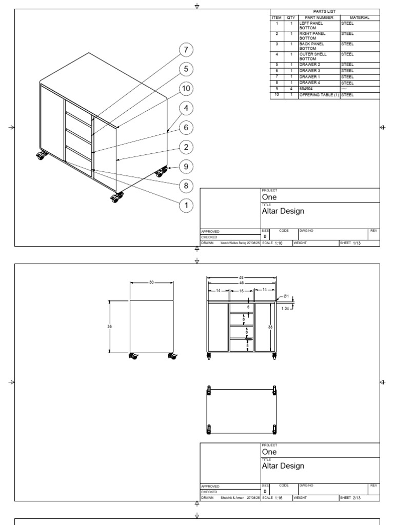 Altar Design Drawing v1 | PDF
